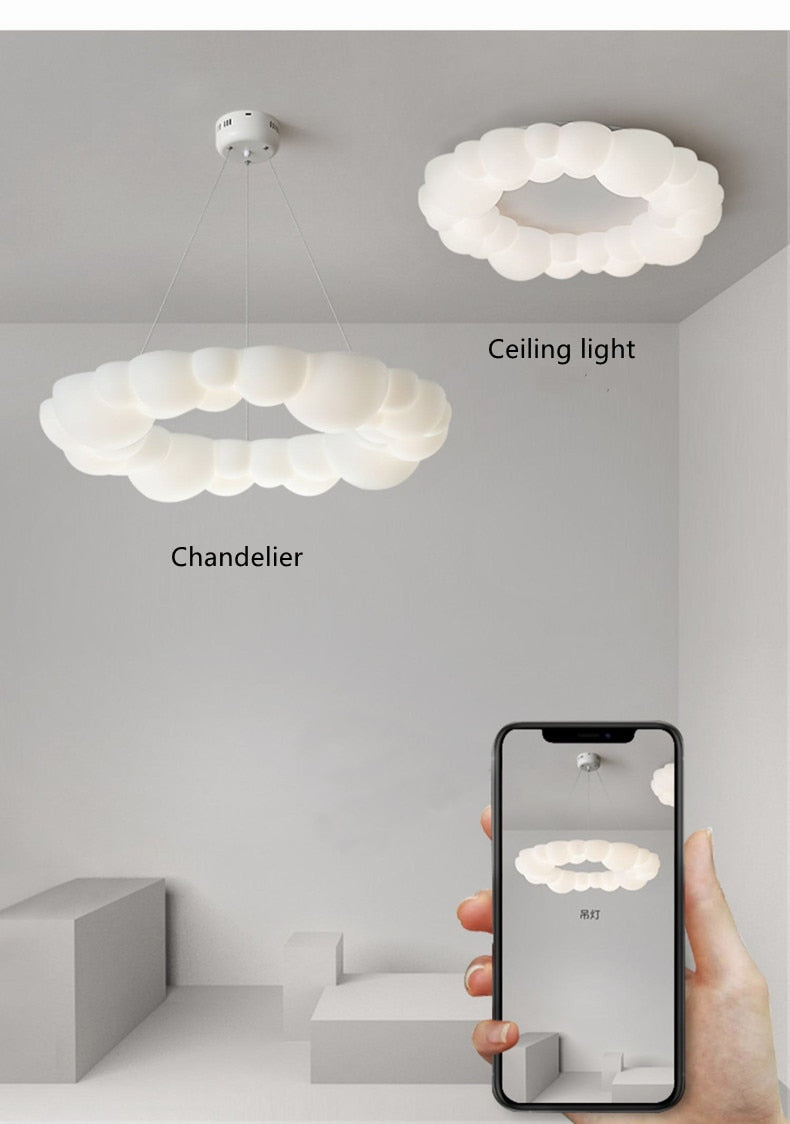 Modern Cloud LED Ceiling Pendant Chandelier – Decoramo.co.uk